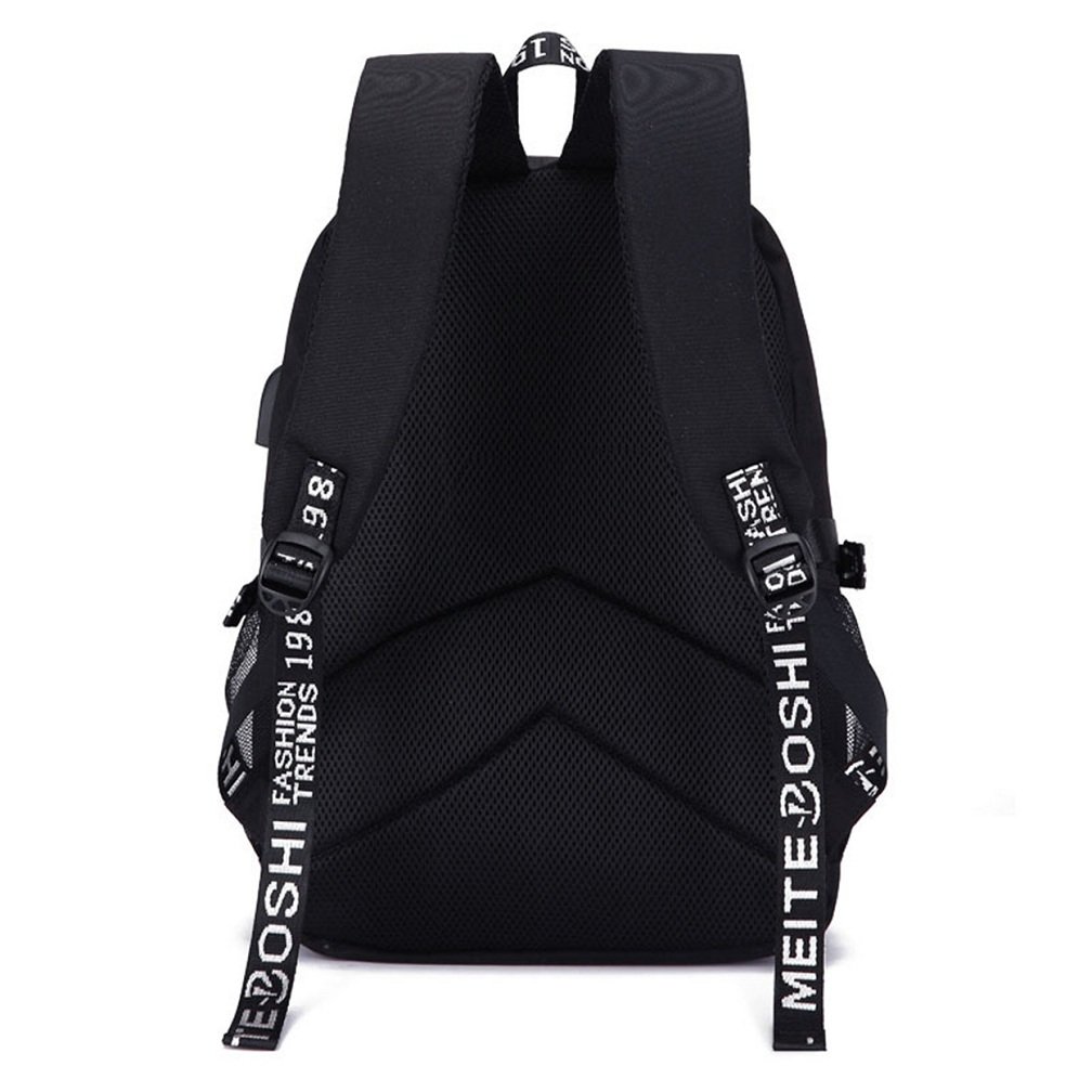 YOYOSHome Luminous Anime Monokuma Cosplay Backpack Daypack Laptop Bag Bookbag School Bag 8