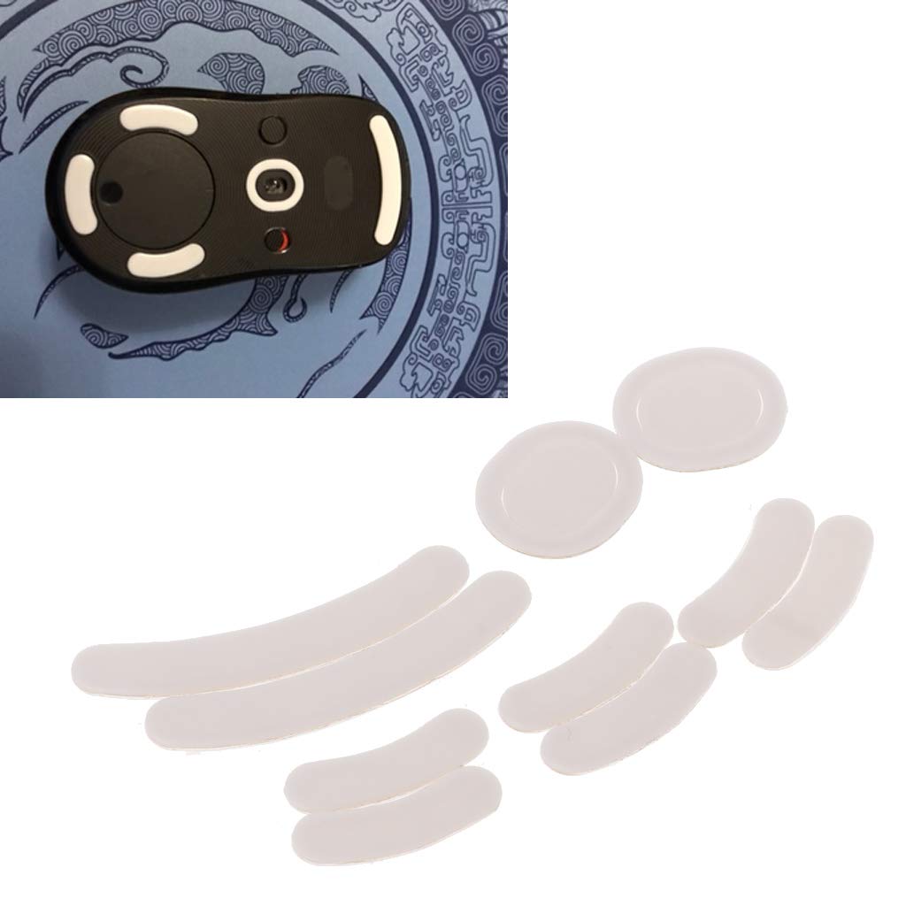 Tebatu Tiger Gaming Mouse Feet Mouse Skate for Logitech G Pro Wireless White Teflon Mouse Glides Curve Edge…