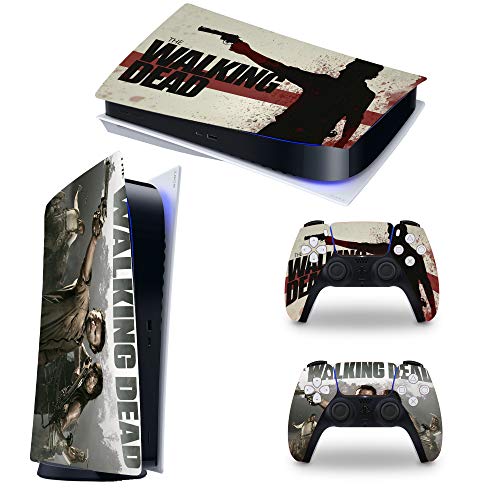 Zombie Attacked People - PS5 Standard Edition Skin Console - PS5 Standard Edition Controller Skin Cover Vinyl Decal Protective