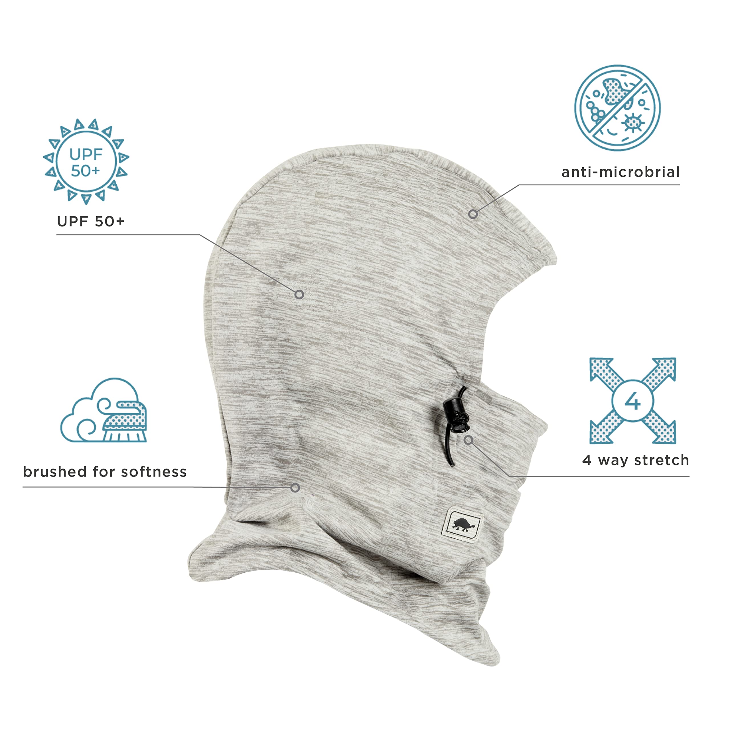 Turtle Fur Mount Hood Comfort Shell Stria UV Fleece Lined Overhood, Eclipse