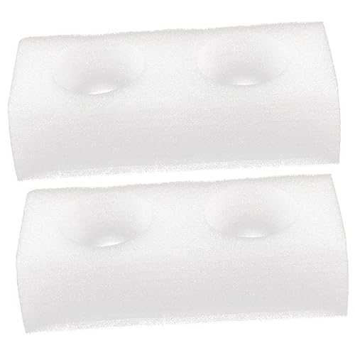 YARNOW 2pcs Takeaway Cup Holder Pool Drink Floats Beverage Packing Stand Cup Holders for Drinks Takeout Holder Foam Pool Floats Takeout Cup Carrier Water Cup Epe Pearl Cotton Coffee White