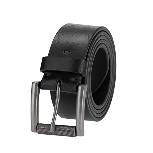 Wrangler Men’s Leather Mountain Casual Every Day Belt for Jeans, Khakis Black 38