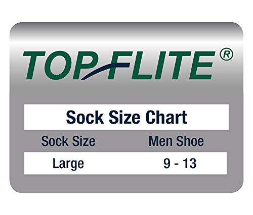 Top Flite Men's Sport Tab Low Cut Half Cushion Socks 2 Pack, White, Large