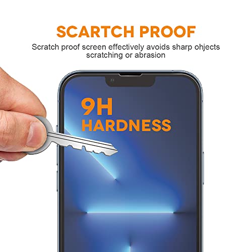 Xréel Platinum Shield Compatible with [iPhone 13 Pro Max], Tempered Glass Screen Protector and Camera Lens Protector (2 Pack), 9H Hardness, Scratch Resistance, Ultra HD, Bubble Free, Case friendly and Easy to Install. (Installation Aid Tool Included)