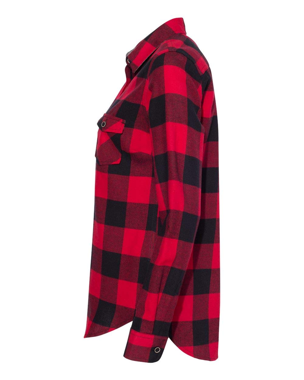 Weatherproof Vintage Womens Casual Soft Brushed Plaid Button-Down Flannel Shirt (Heather Grey/White, Large)