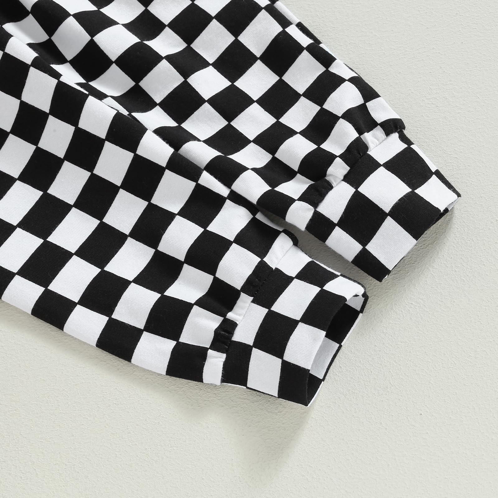Toddler Baby Boy Halloween Outfit Ghost Print Sweatshirt Tops Checkerboard Pants Set Cute Infant Newborn Fall Clothes (White, 6-12 Months)