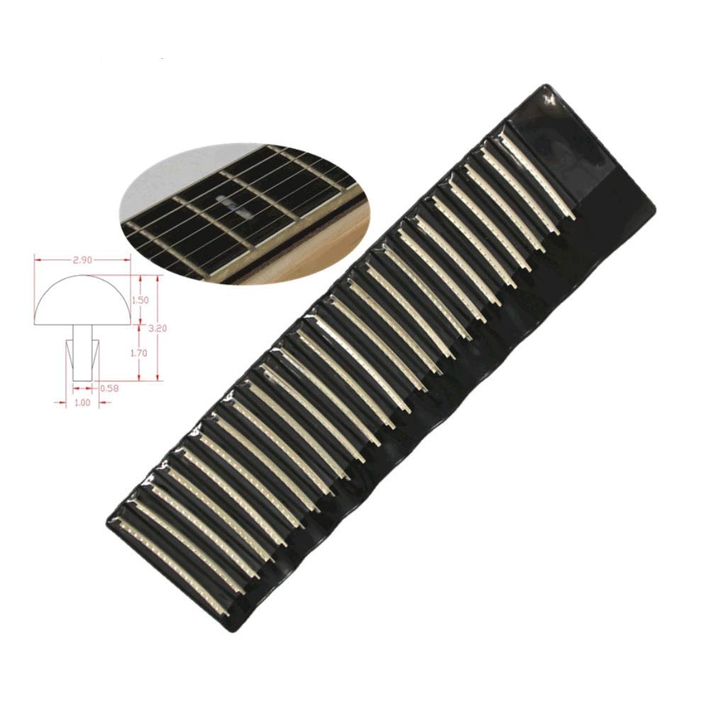 Vencetmat 2.9mm Crowning Width Jumbo Stainless Steel Fret Wire For Electric Guitar, Highest Grade Anti-Abrasion, Hardness, Smoothing Surface