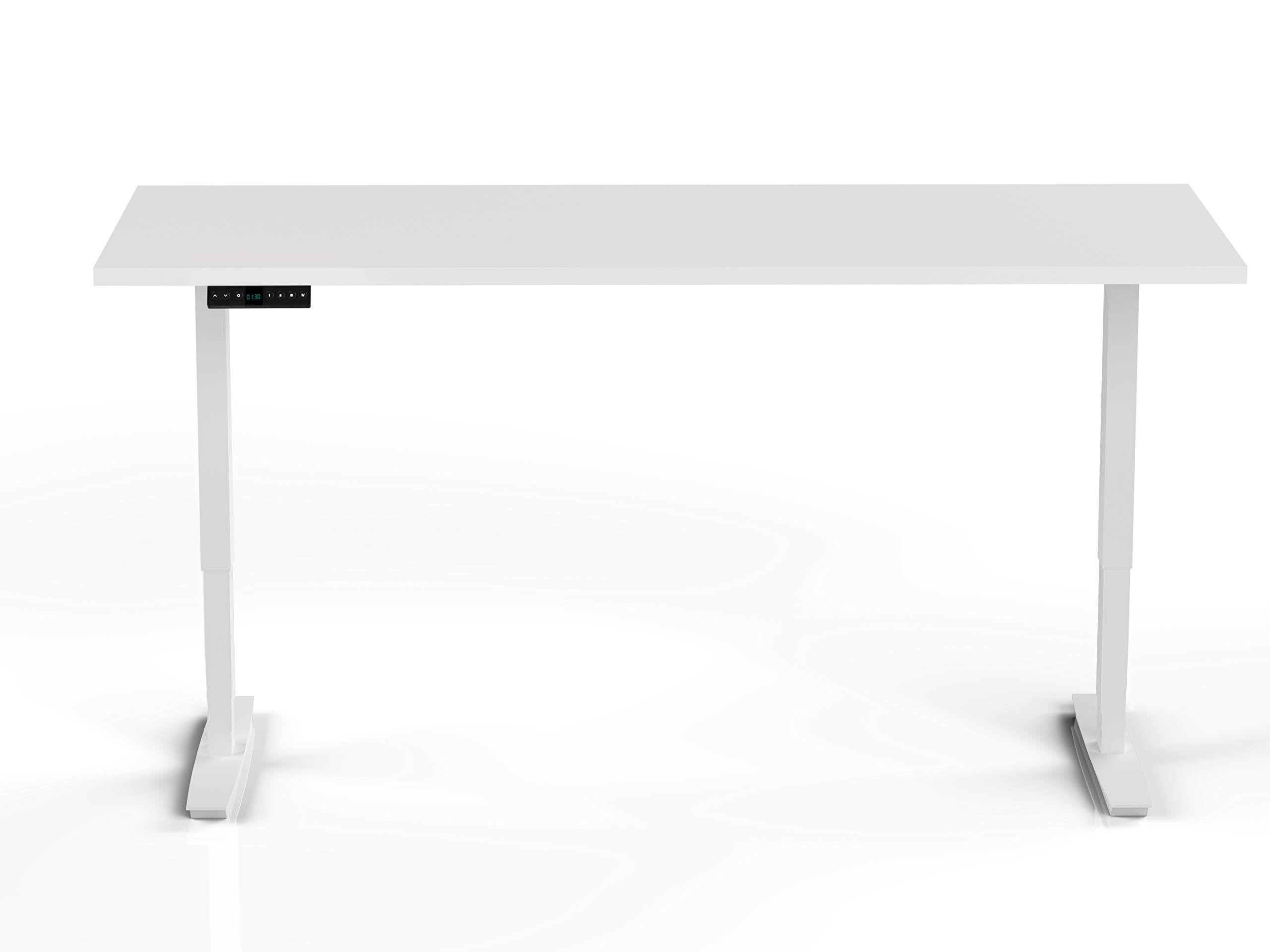 UP&DOWN Designs - White Electric Height Adjustable Dual Motor Standing Desk Base - (White Base Only - Top Sold Separately) Ergonomic Design for Home/Office/Gaming - Heavy Duty Base Only – White