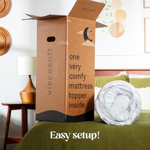 ViscoSoft 3 Inch Dusk Mattress Topper Twin - 3 Inch Mattress Pad CertiPUR-US Certified