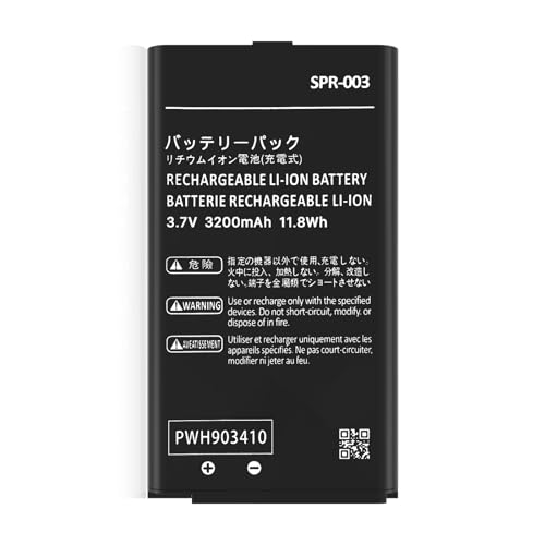 SPR-003 Battery for Nintendo 3DS XL New 3DS XL LL Game Console, Li-ion 0 Cycle Internal New Upgrade Replacement Battery 3200mAh for Nintendo Switch Game Console