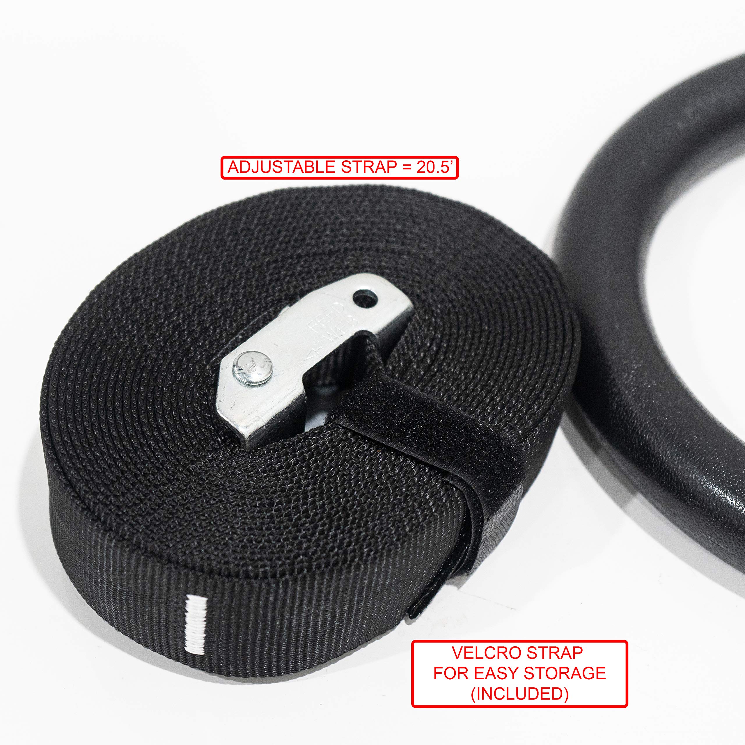 Valor Fitness GRA-2 ABS Plastic Gymnastic Rings with Adjustable Straps (Set of 2) β Promotes Muscular Physique and Improves Performance in Cross Training, Gymnastics, and Strength Training