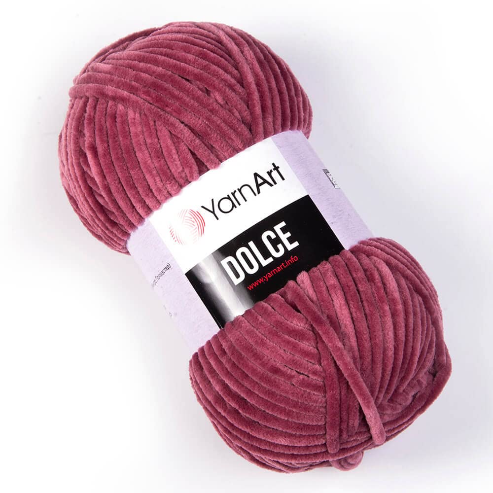 Yarn Art Dolce Yarn 100% MicroPolyester Velvet Blanket Amigurumi Super Bulky :6 Baby Chenille Yarn (1 Skein, 751)