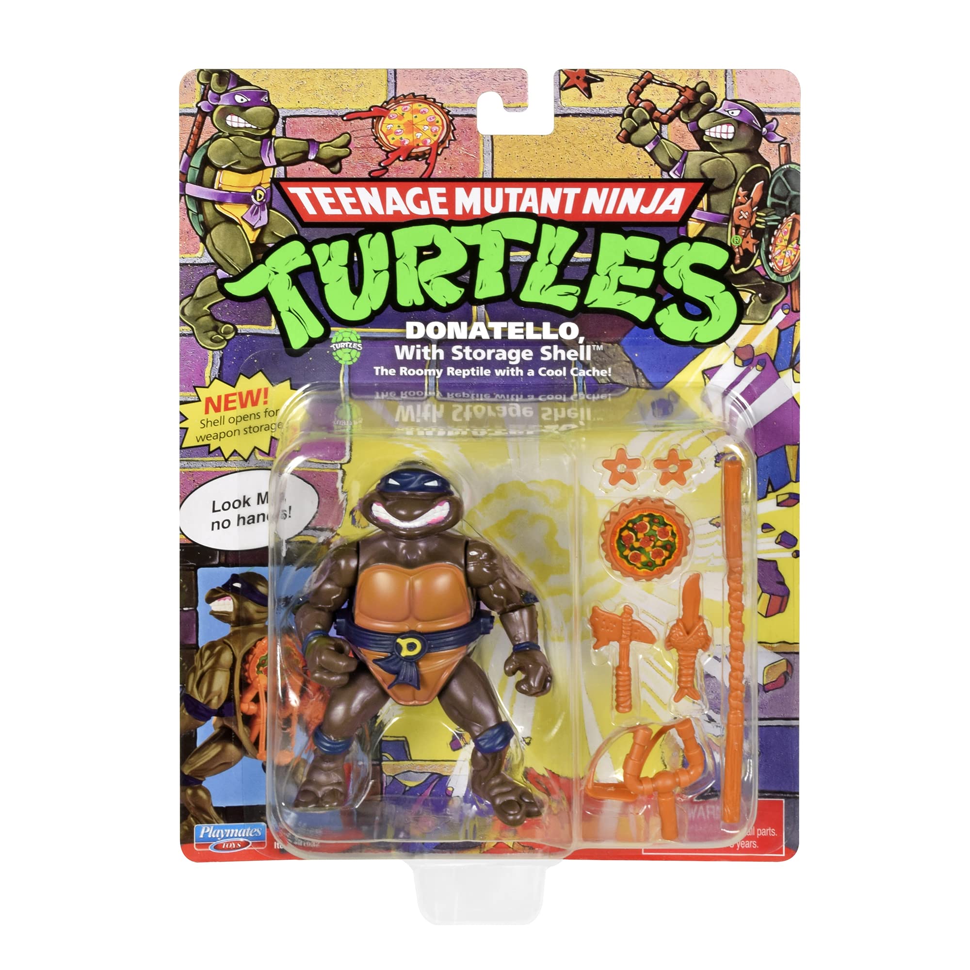 Teenage Mutant Ninja Turtles: 4β Original Classic Storage Shell Donatello Basic Figure by Playmates Toys