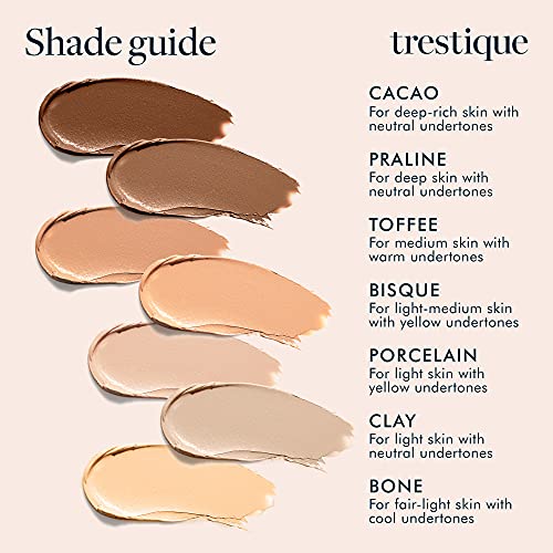 Trestique Concealer Crayon, Refillable Makeup Concealer With Built-In Blending Sponge, Sustainable Under Eye Concealer, Clean Beauty Concealer Makeup