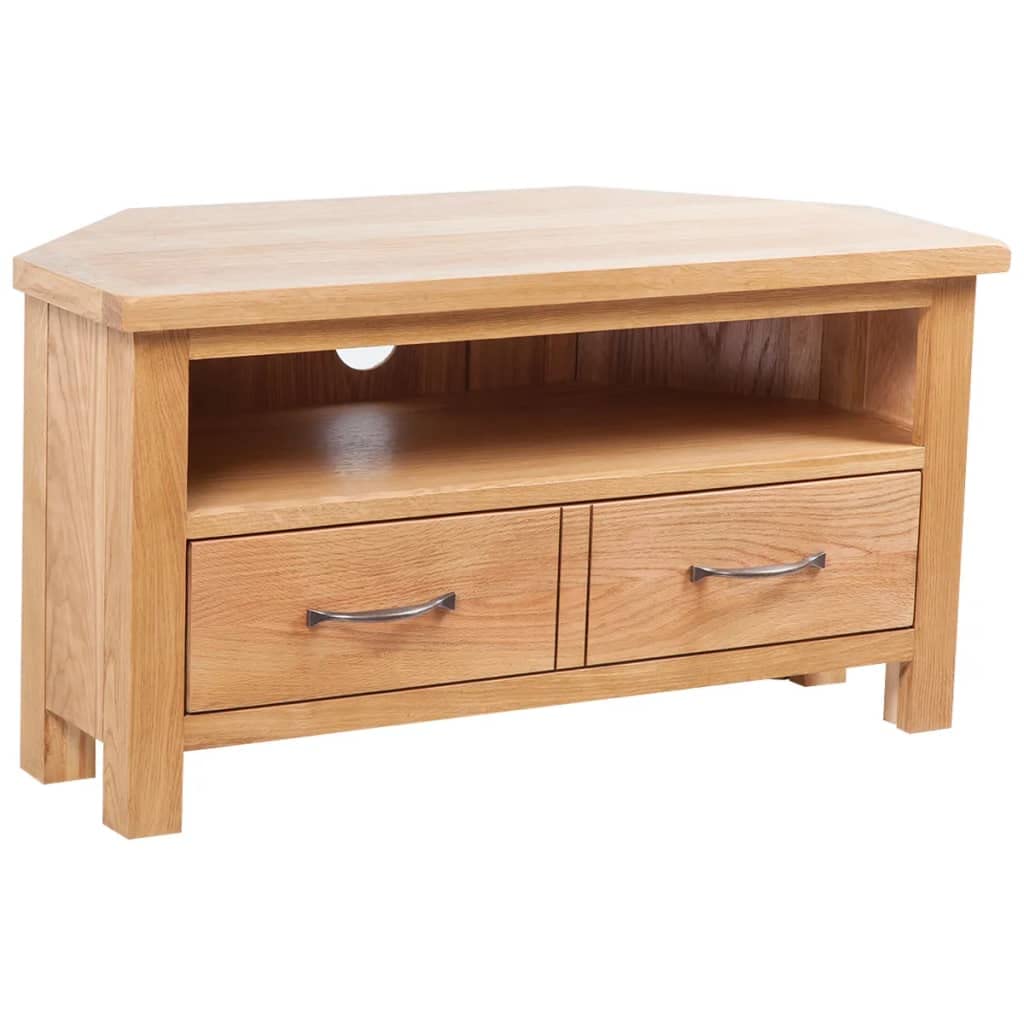 THYUOVAI TV Cabinet,Sideboard Lowboard Media Console Cabinet HiFi Cabinet Tv Table Suitable for Living Room,Bedroom,Closet,Hallway,Foyer,Office with Drawer Solid Oak Wood 34.6"x16.5"x18.1"