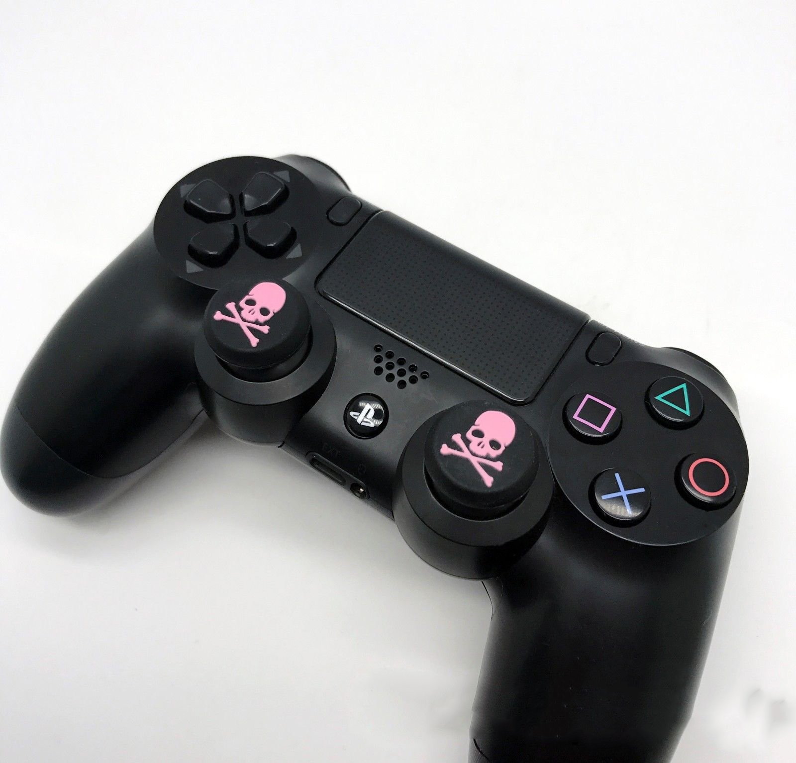 Thumbstick Thumb Grip Stick Silicone Cap Cover Joystick Grips for PS4 PS3 PS2 PS4 Pro Slim Xbox One Xbox One Slim Xbox One Elite Xbox 360 Controller Pink Skull Color