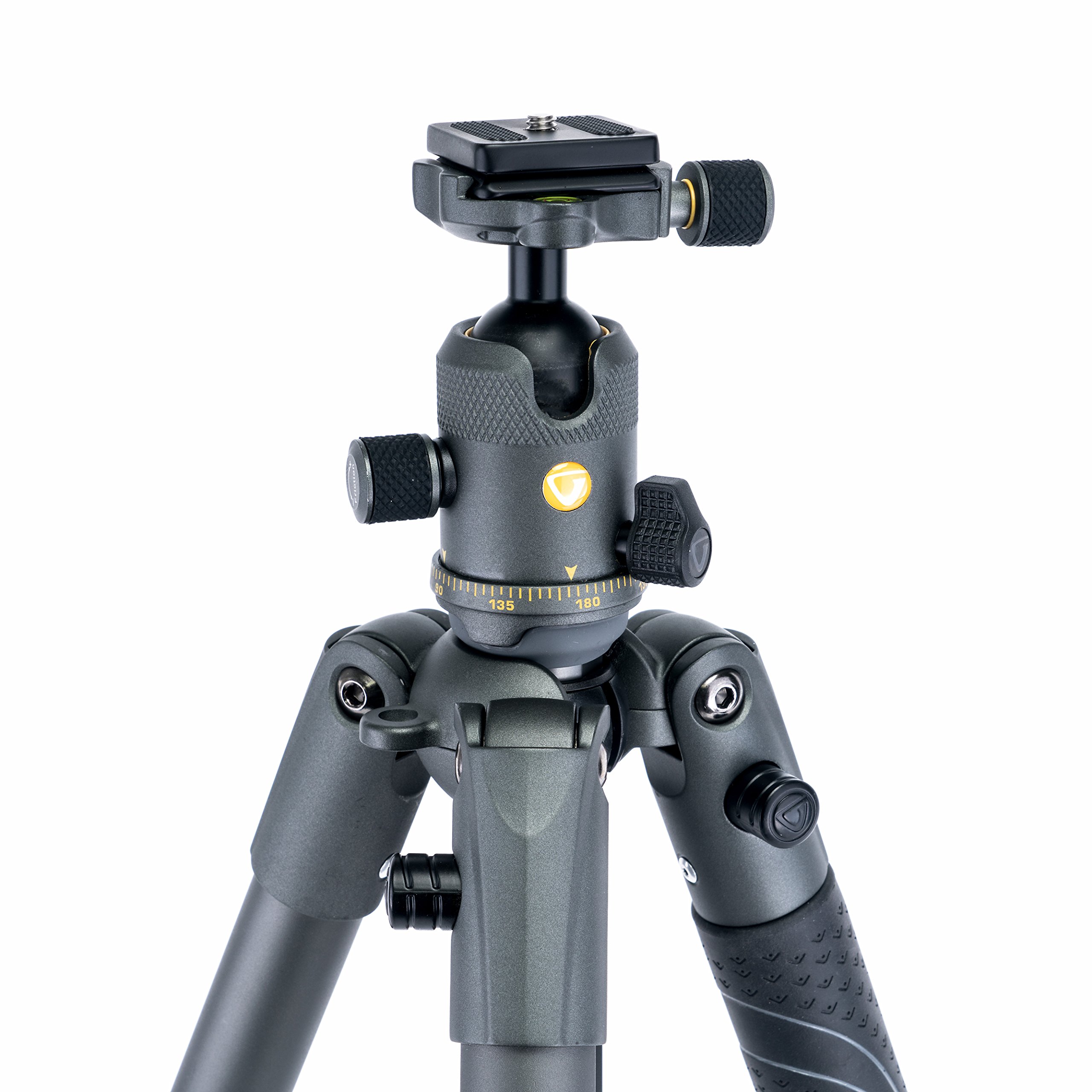 Vanguard VEO 2 264AB Aluminum Travel Tripod with VEO 2 BH-50 Ball Head for Sony, Nikon, Canon, Fujifilm Mirrorless, Compact System Camera (CSC), DSLR
