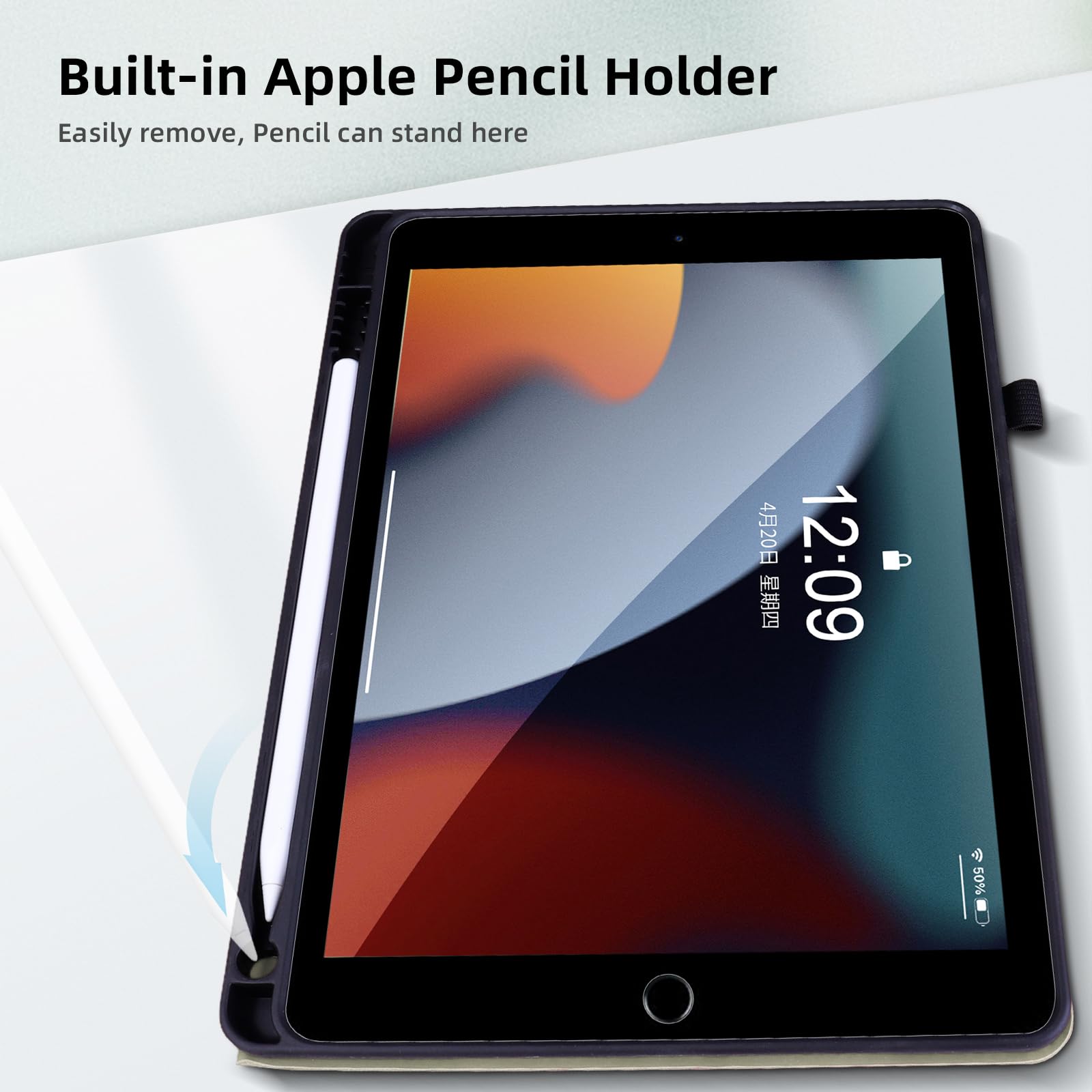 Varohix Case for iPad 10.2 inch 2021/2020/2019(iPad 7th/8th/9th Generation) iPad Air 10.5 Premium Leather Case Folio Magnetic Cover Card Holder with S Pen Holder Auto Sleep/Wake for iPad 10.2,Brown