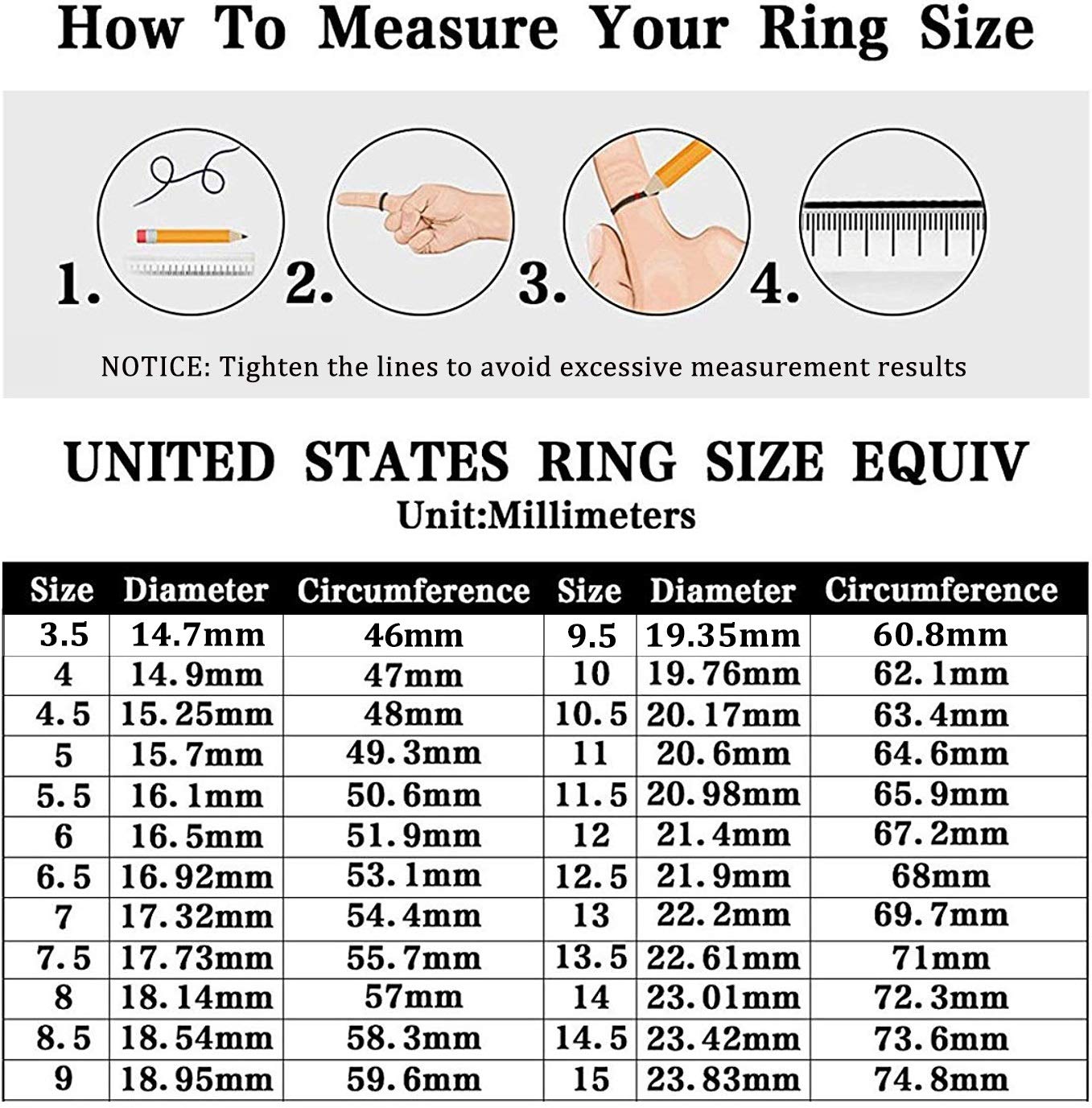 TIGRADE 6mm Titanium Wedding Bands Real Love Heart CZ Inlaid Couple Engagement Rings,Women's, Size 8