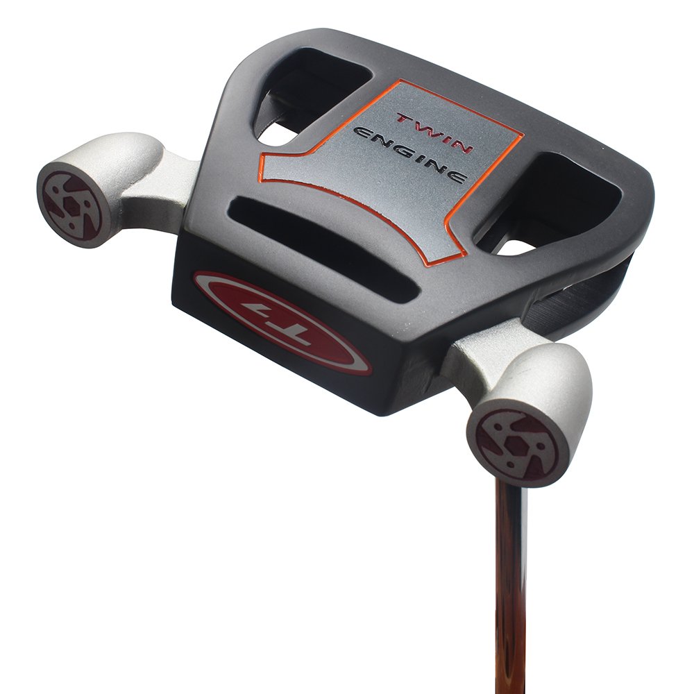 T7 Twin Engine Black Mallet Golf Putter Right Handed with Alignment Line Up Hand Tool 36 Inches XL Tall Lady Perfect for Lining up Your Putts