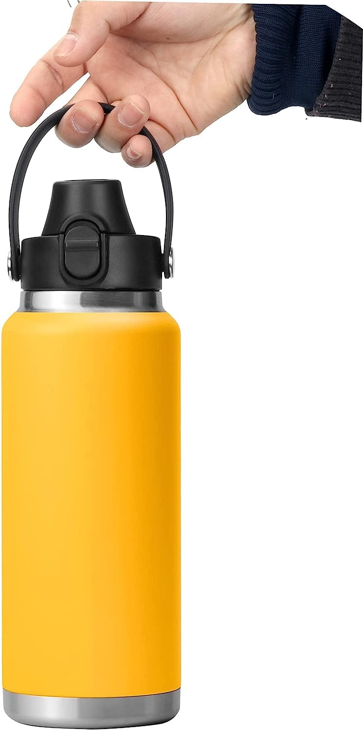 XACIOA Spout Lid for Yeti Rambler Bottle,Chug Cap with Push Bottom Replacement Top Lid,Fit 18 26 36 64 oz,BPA Free, Straw Lid Cover Accessories