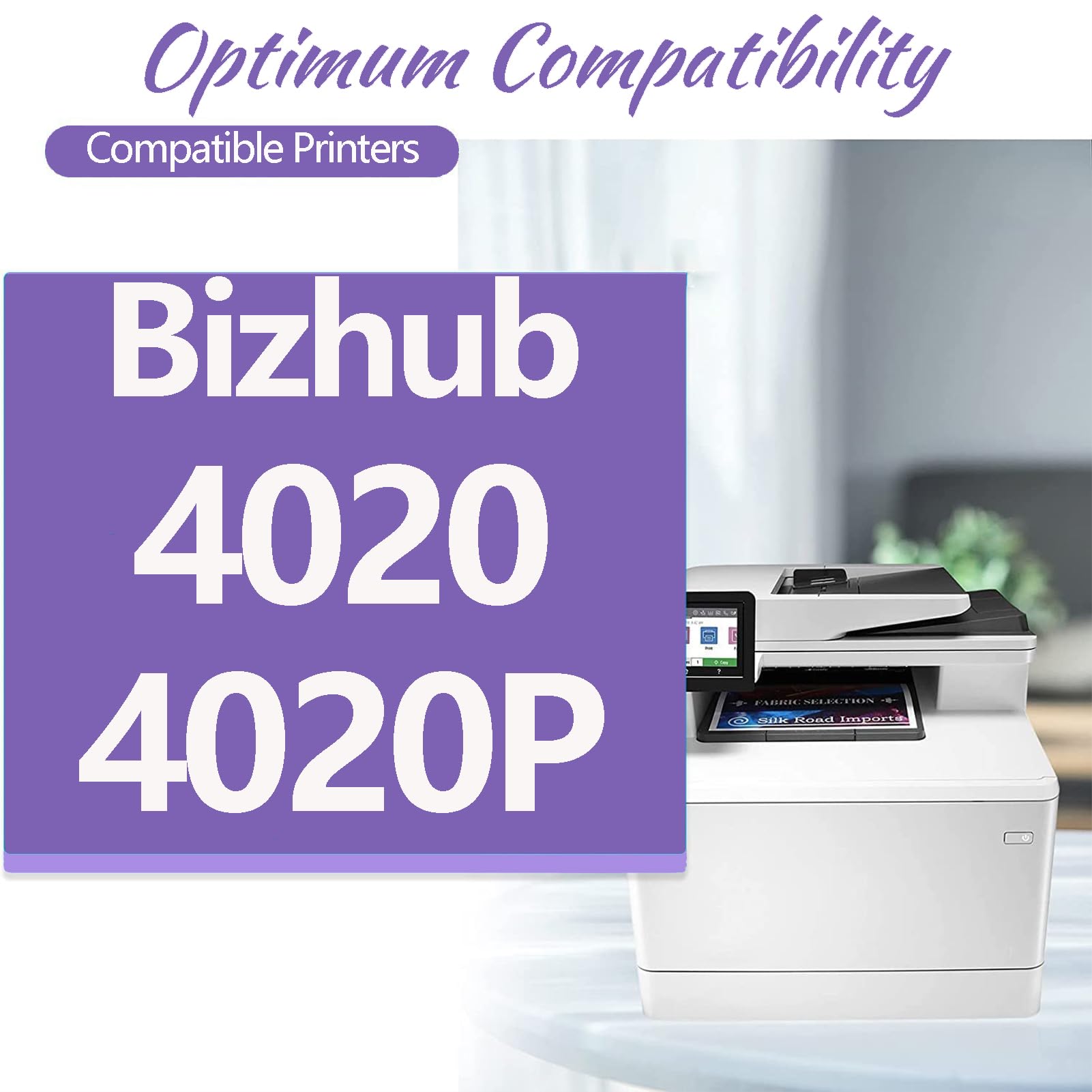 ZIRIA TNP40 Compatible Toner Cartridges Replacement for Konica Minolta TNP40, Work with Bizhub 4020 4020P Printer 1-Pack