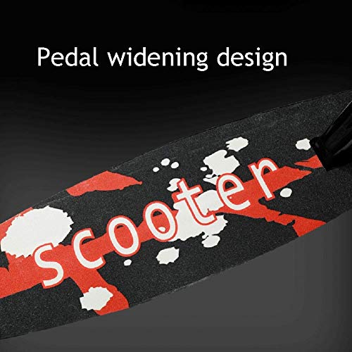 ZAIHW Scooter for Adults/Teens, Big Wheels Scooter Easy Folding Kick Scooter Durable Push Scooter Support 220lbs Suitable for Age 8 Up Kids (Color : Black)