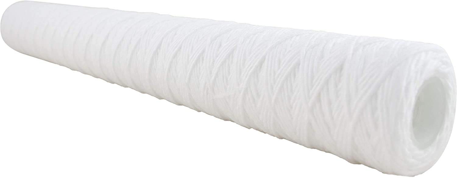 SpiroPure SP-CW10 10x2.5 10 Micron String-Wound Polypropylene Sediment Water Filter Cartridge SWC-25-1010 CW-F 155186-43 (Case of 24)