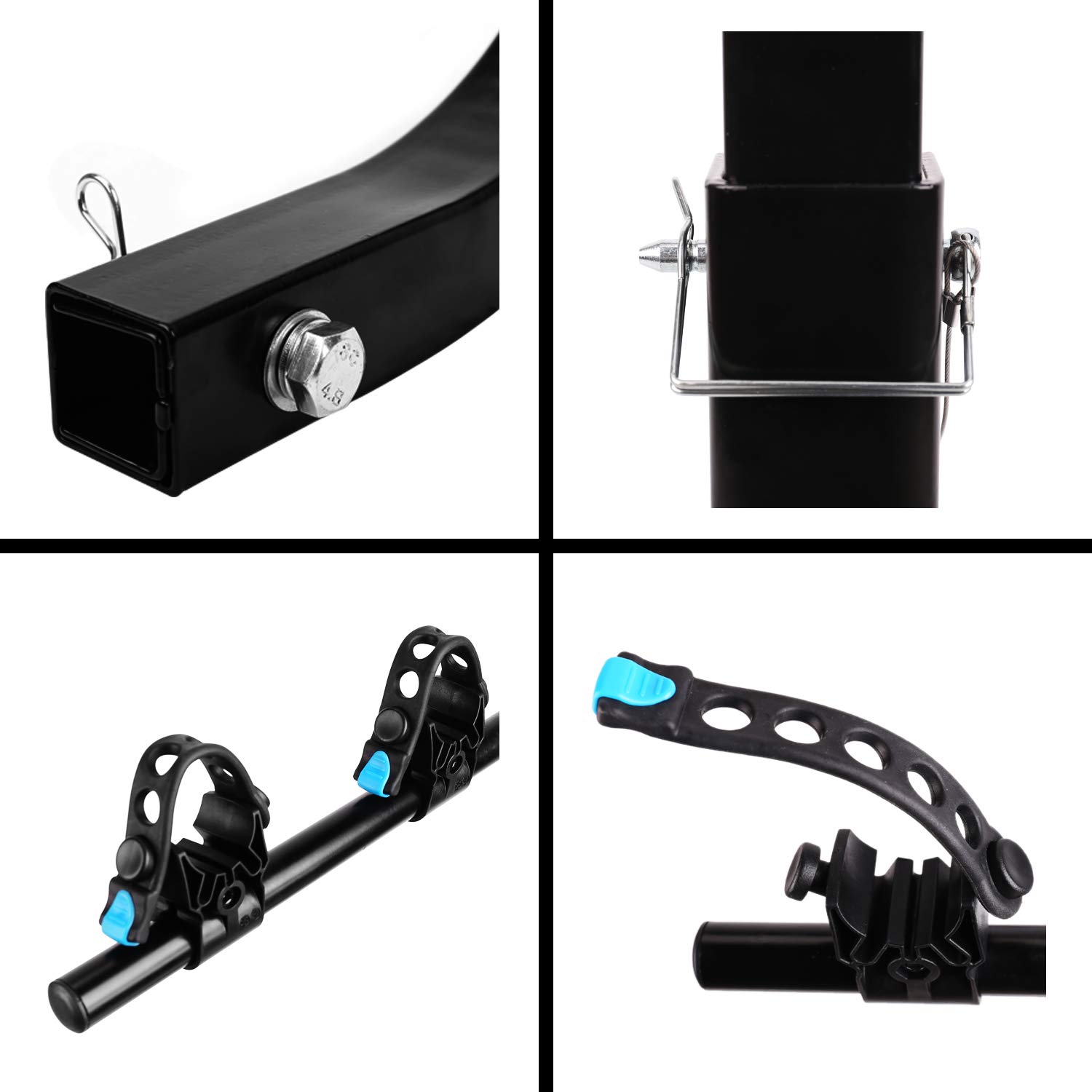 XCAR 2-Bike Universal Hitch Mounted Bike Carrier Rack for Car Trailer with 2" Receiver