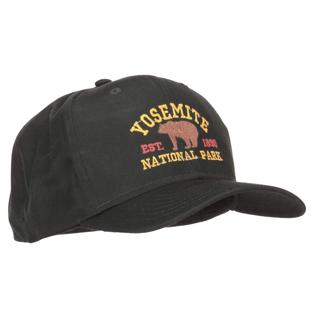 Yosemite National Park Gold Embroidered Cap - Charcoal OSFM