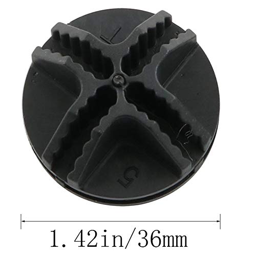 Youliang 20pcs Black Grid Cube Organizer Connector Plastic Rod Steel Wire Panels Mounting Connectors for Closet Storage Shelving Shoe Rack