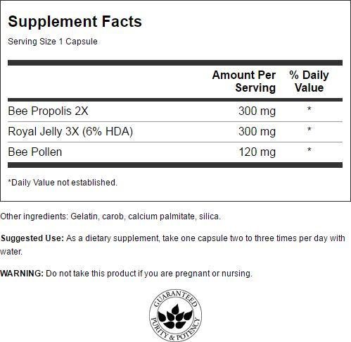 Swanson Royal Jelly Propolis Complex 60 Capsules