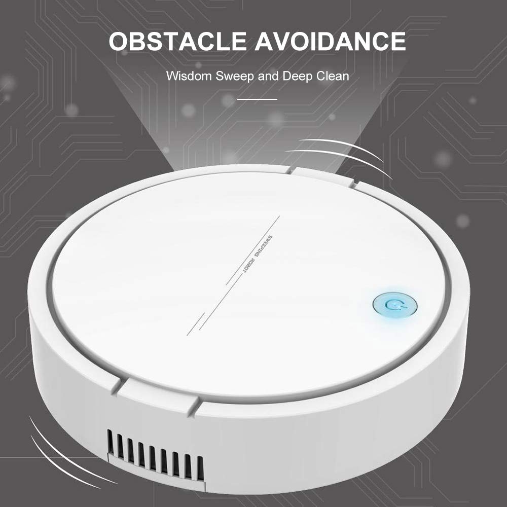 XINJIA Robot Vacuum Cleaner,Automatic Rechargeable Smart Clean Sweeping Robot,Intelligent Sweeper,Automatic Smart Robot Vacuum Cleaner Mop for Floor Carpet Pet Dog Hair