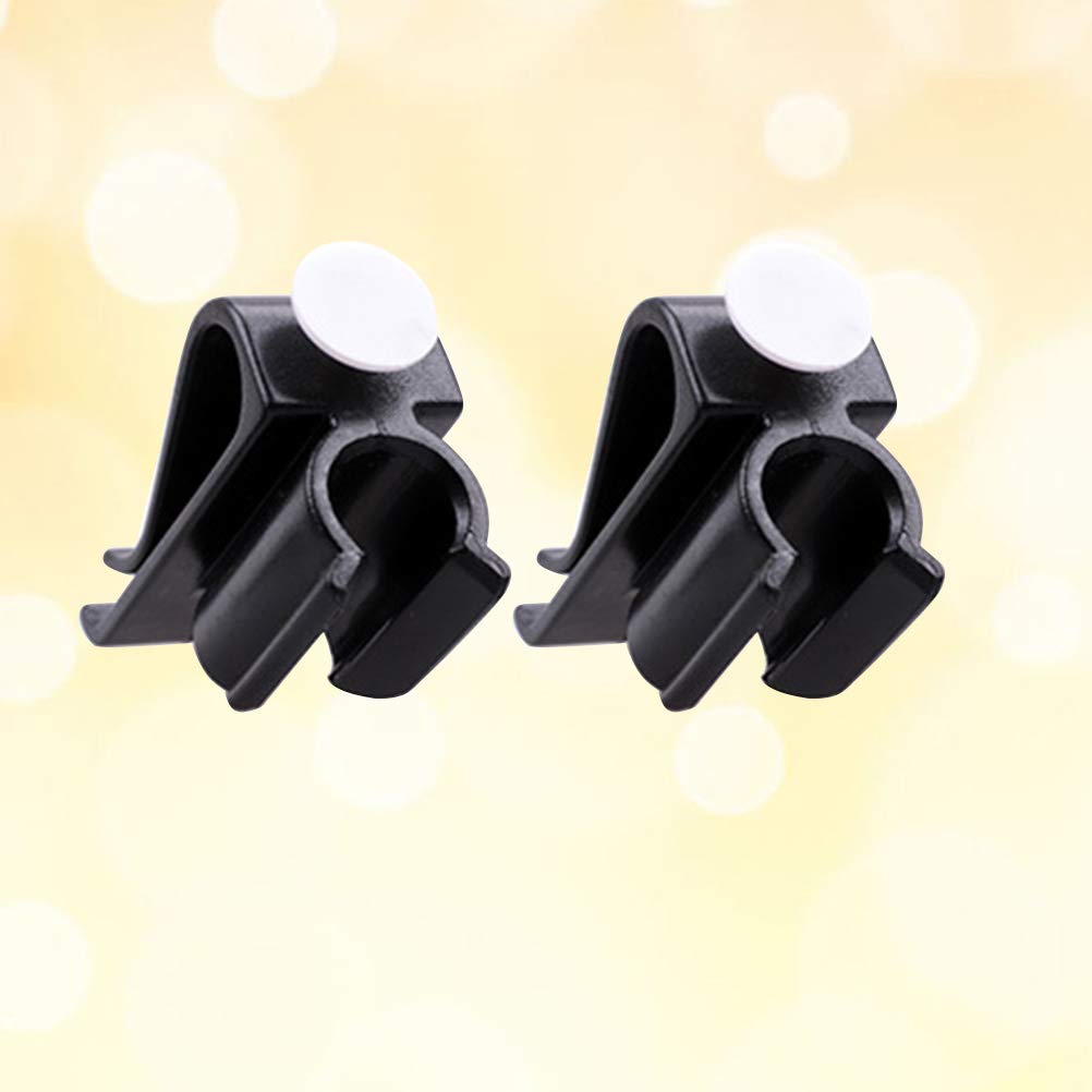 VORCOOL Sport Golf Club Bag Clips On Putter Clamp Holder Organizer Value 2 Pack Durable Plastic Black Putting Clip with Ball Marker for Men Women Golfer