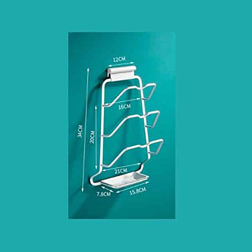 WUDILU 3 Layer Anti-Fall Space Aluminum Drying Pan Pot Rack Cover Lid Rest Stand Spoon Holder Kitchen Tool