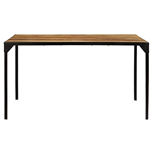 VRAXO Dining Table 55.1"x55.1"x29.9" Solid Mango Wood,Kitchen & Dining Room Tables-85.8lbs