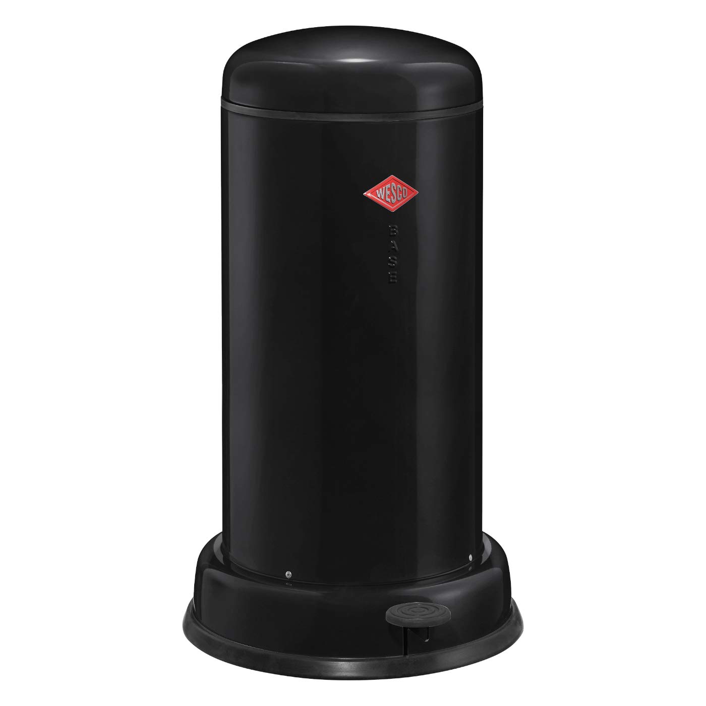 WESCO 134 531 Waste SMLR 331-19 Waste Bin, Stainless Steel, Black, 38 x 38 cm