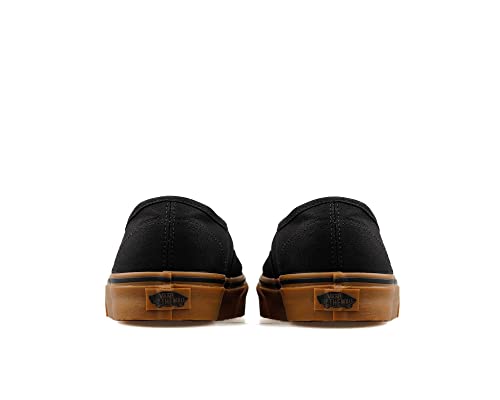 Vans Unisex Authentic Black/Rubber Skate Shoe 13 Men US