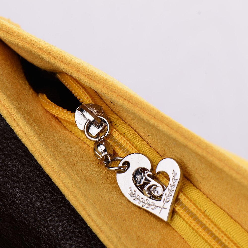 Tim And Ted Tedim Soft Faux Suede Yellow Envelope Clutch Handbag