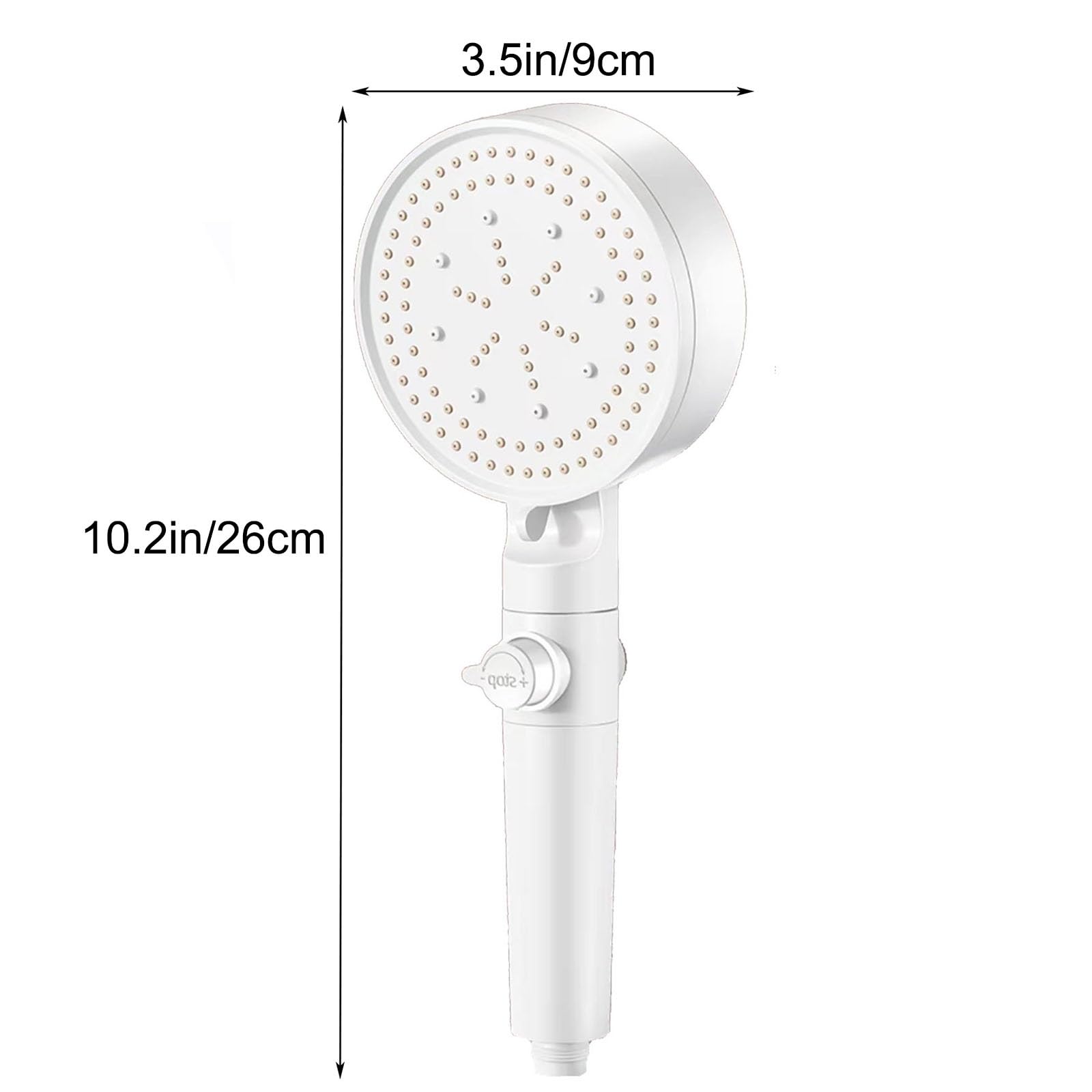Shower Hesd,Hand Shower,Hand Held Shower Head With Long Hose,Rain Shower System Head Kit,Ideal for Home, Bathroom, Tub (Color : White)