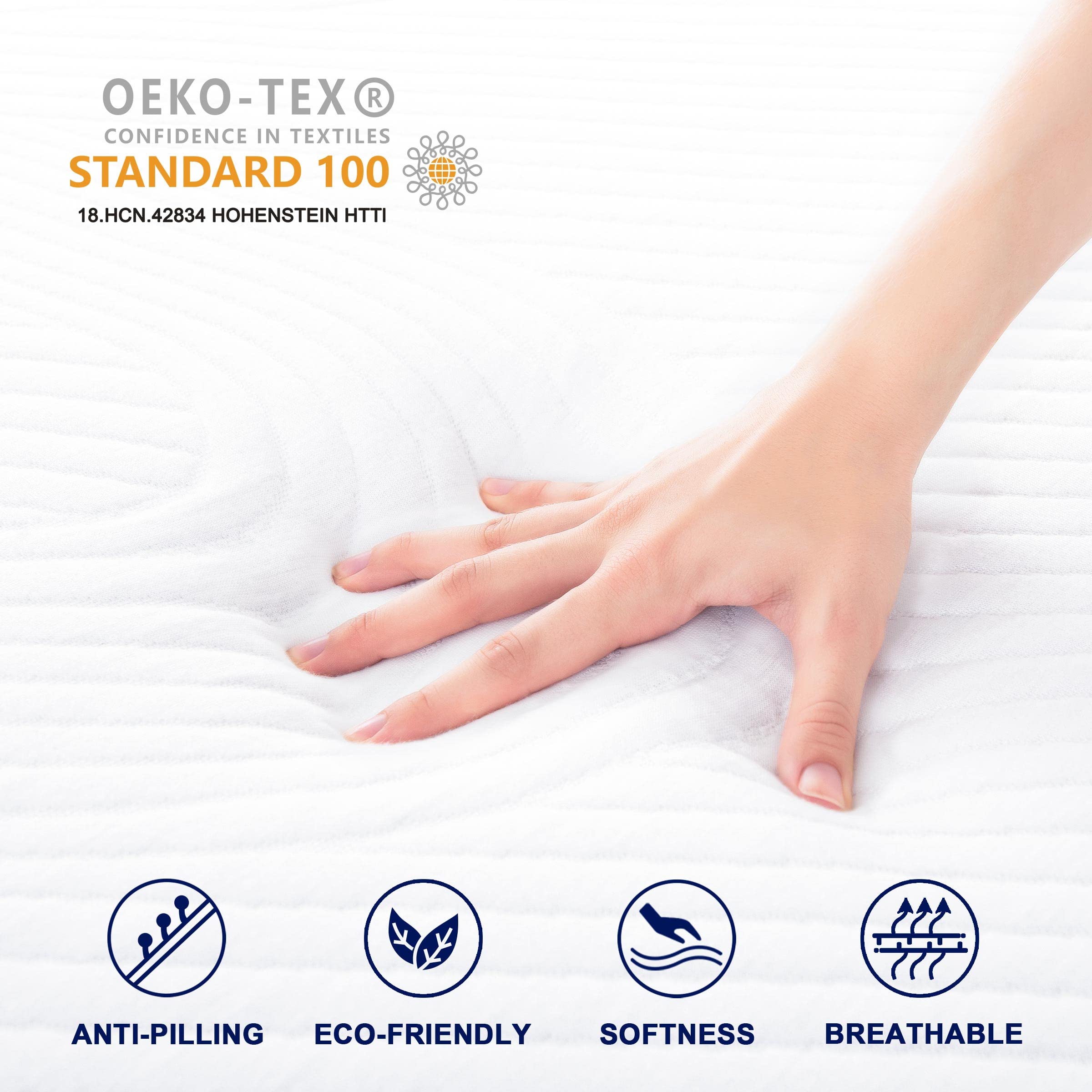 subrtex 7 Inch King Gel Memory Foam Mattress with Removable Soft Cover, Body Support Pressure Relieving Mattress, CertiPUR-US Certified, Bed in A Box(7 Inch, King)