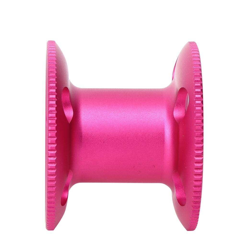 WNSC Durable Aluminum Alloy Finger Reel, Finger Spool, Lightweight Finger Control Reel, Empty Easy to Use Line Tool for Freediving Snorkeling(red)