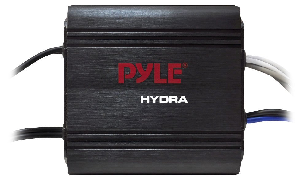 Pyle PLMRKT2B 2 Channel 400 Watt Waterproof Micro Marine Amplifier and 6.5-Inch Speaker System