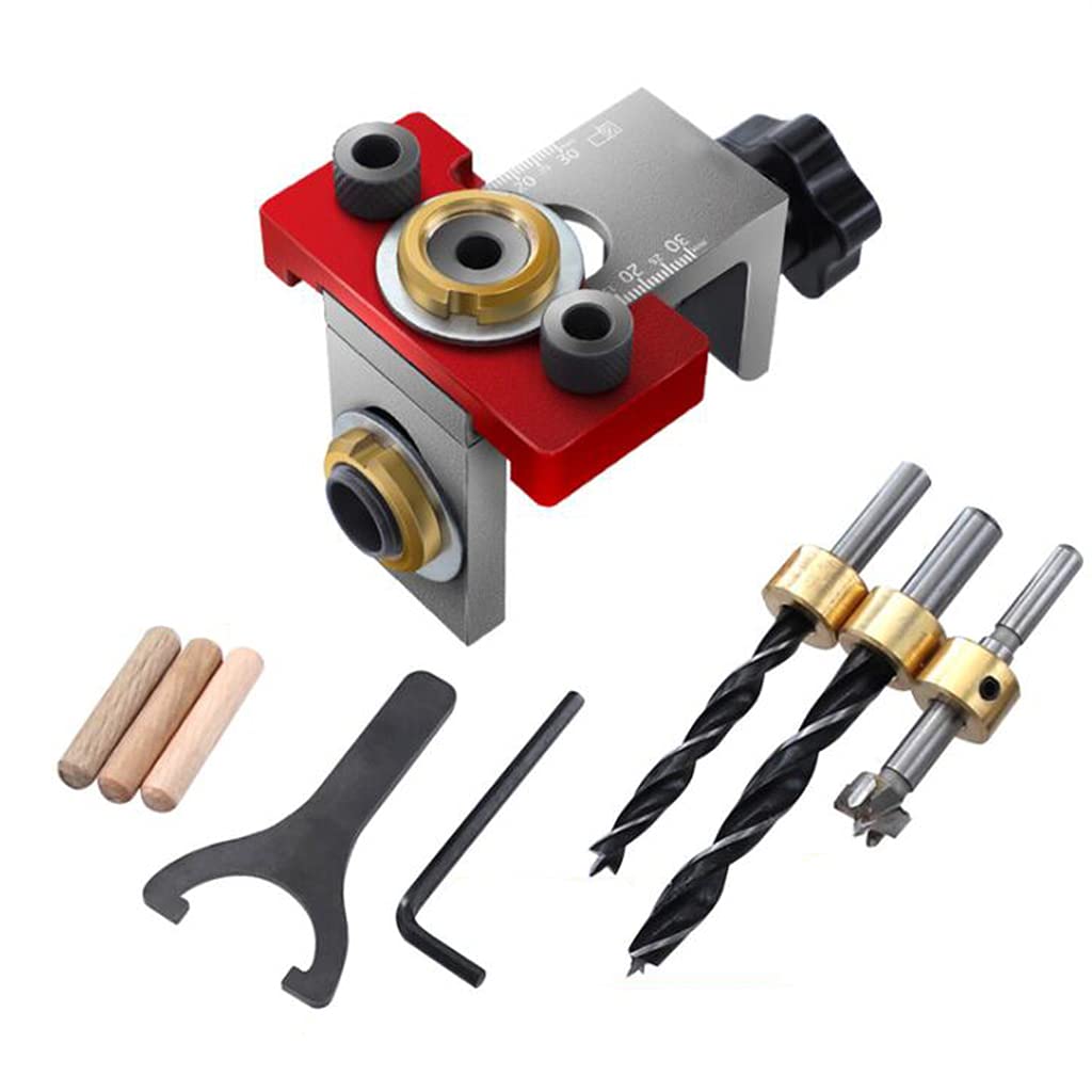 Self Centering Dowel Jig Kit Woodworking Center Finding Doweling Drill Guide Jig Kit Precise Locator Dowel Jig Locator Drill Template Guide