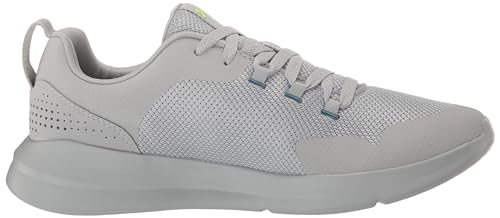 Under Armour Men's Essential, (405) Downpour Gray/White/After Burn, 9, US