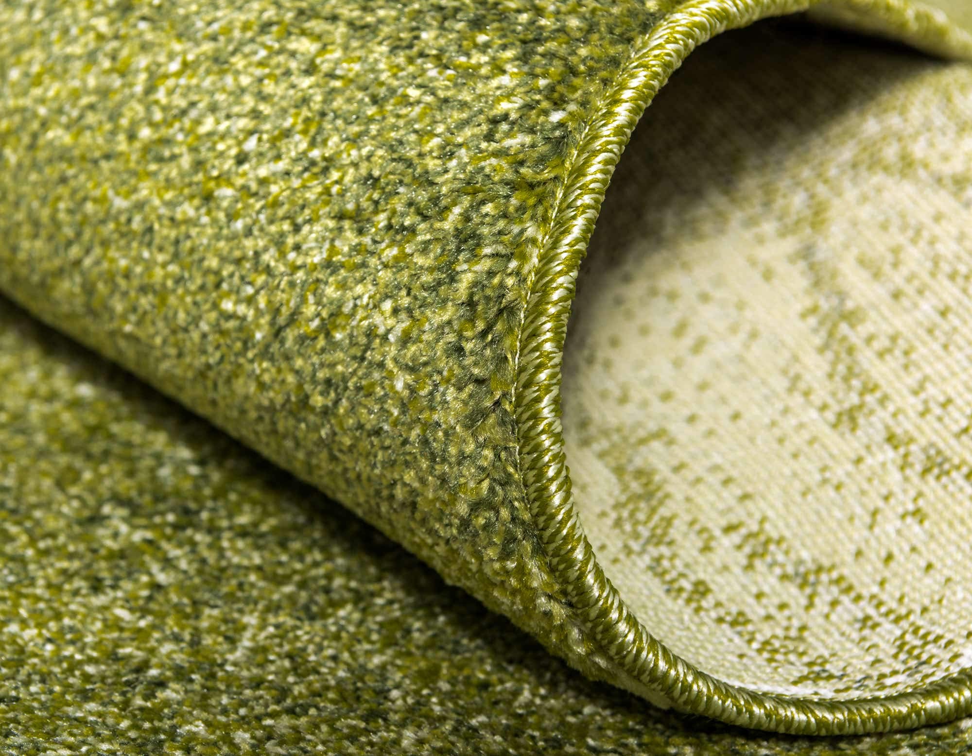Unique Loom Del Mar Collection Area Rug - Sarah (7' 1" x 10' Rectangle, Light Green/ Ivory)