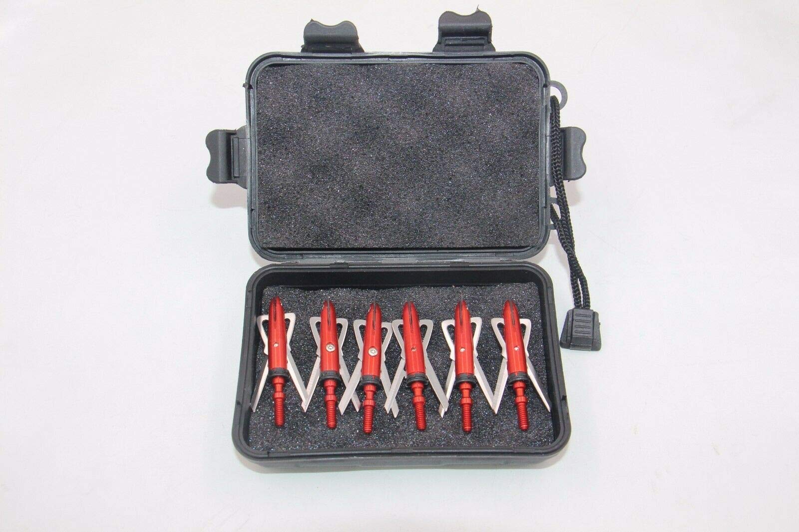 ZZUUS Broadhead Case Portable Black Plastic Box Convenient Arrowhead Box