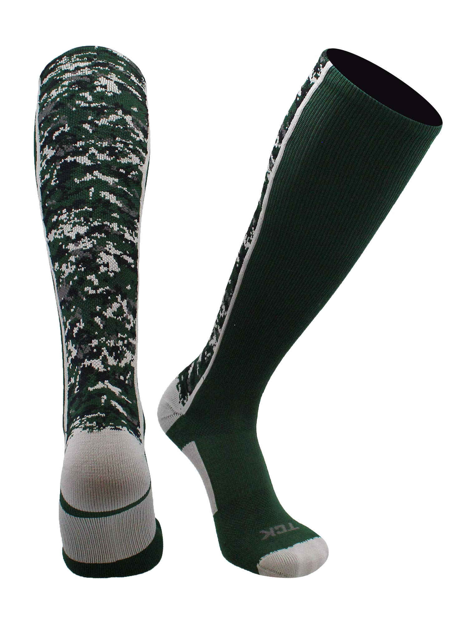 TCK Digital Camo OTC Socks (Dark Green, Large)