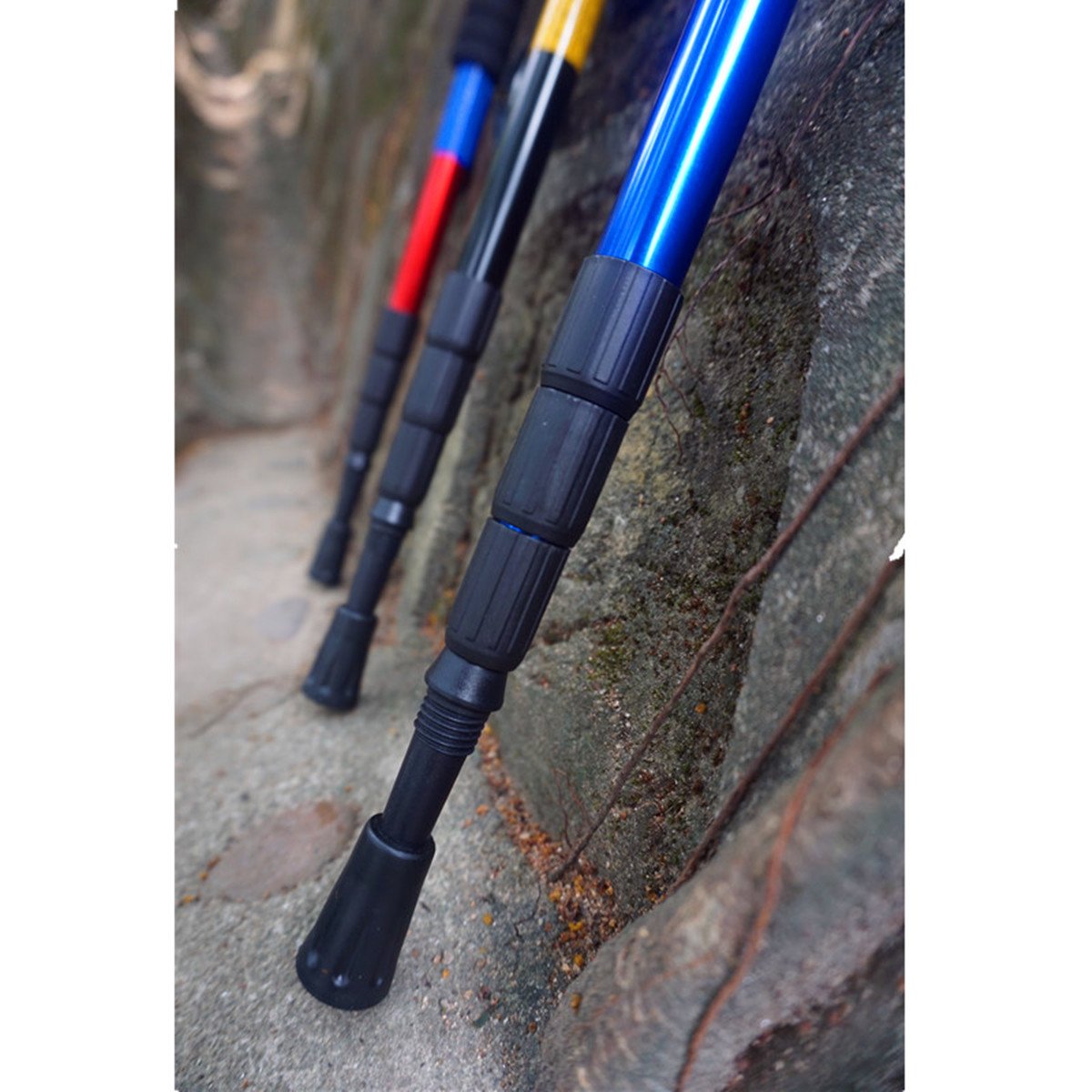 Rubber Tips Cover(8 Pack ) Replacement for Walking Sticks Hiking Trekking Poles Collapsible (Black)