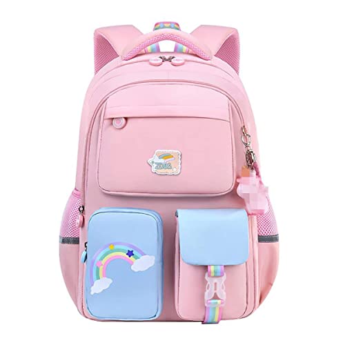 XYXBEBAO Large Girls Schoolbag Student Schoolbag 15.6 inch Laptop Backpack Kawaii Backpack (Pink) age:over 8 years old
